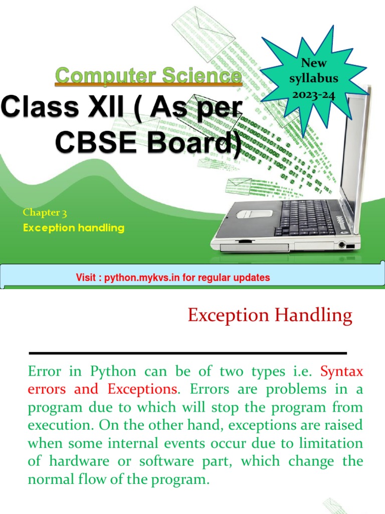 Exception Handling | PDF | Computer Program | Programming Exception Handling | PDF | Computer Program | Programming