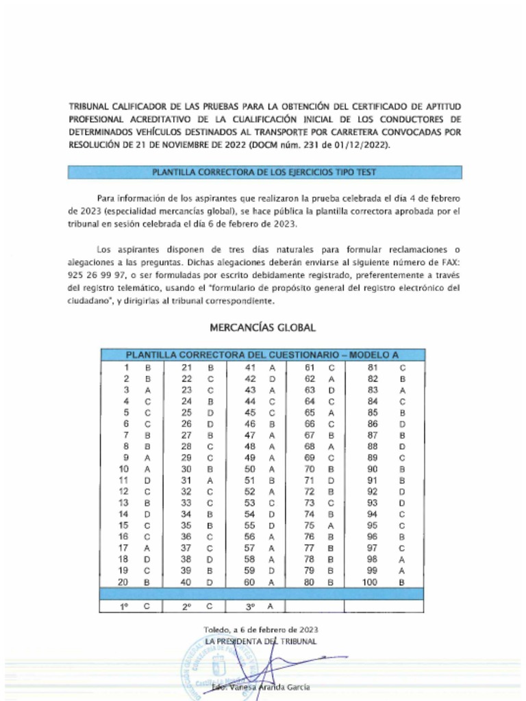 Plantillas - Merc Toledo 04 02 23 Correctoras | PDF