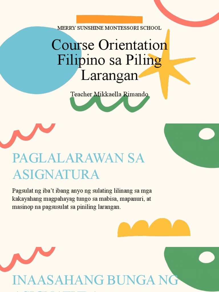 FPL Course Orientation | PDF