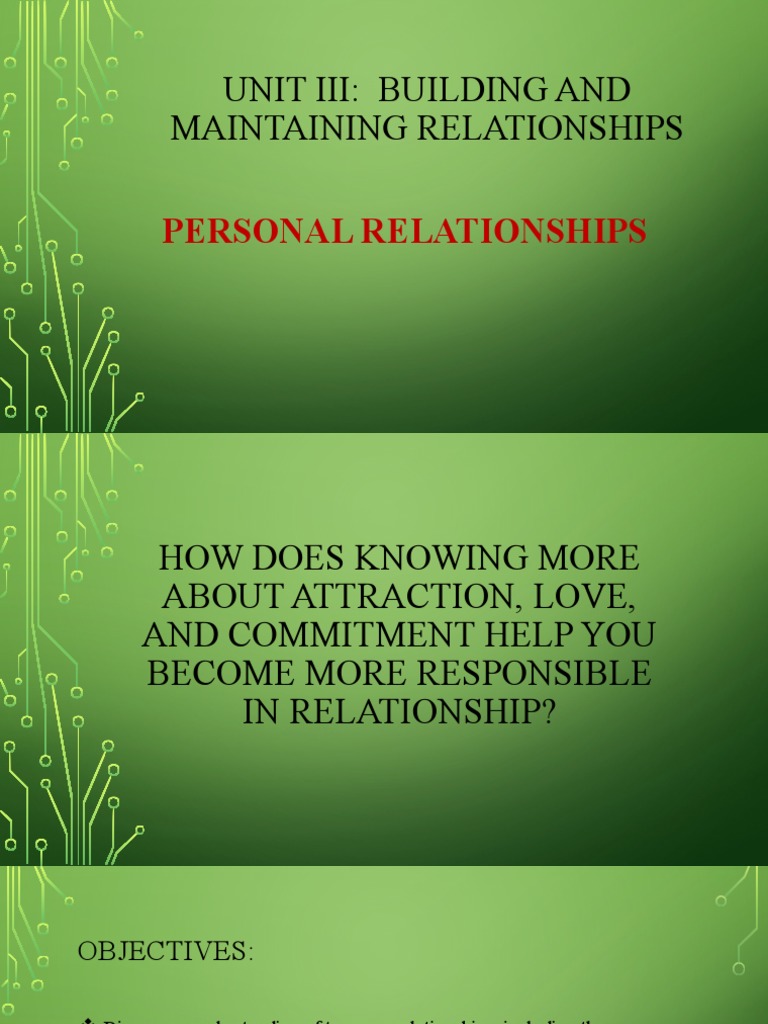 Personal Relationships | PDF