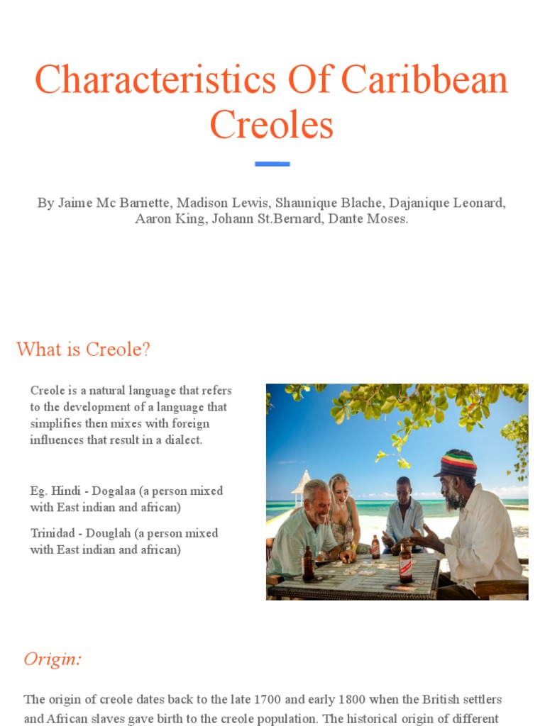 Characteristic of Caribbean Creoles | PDF