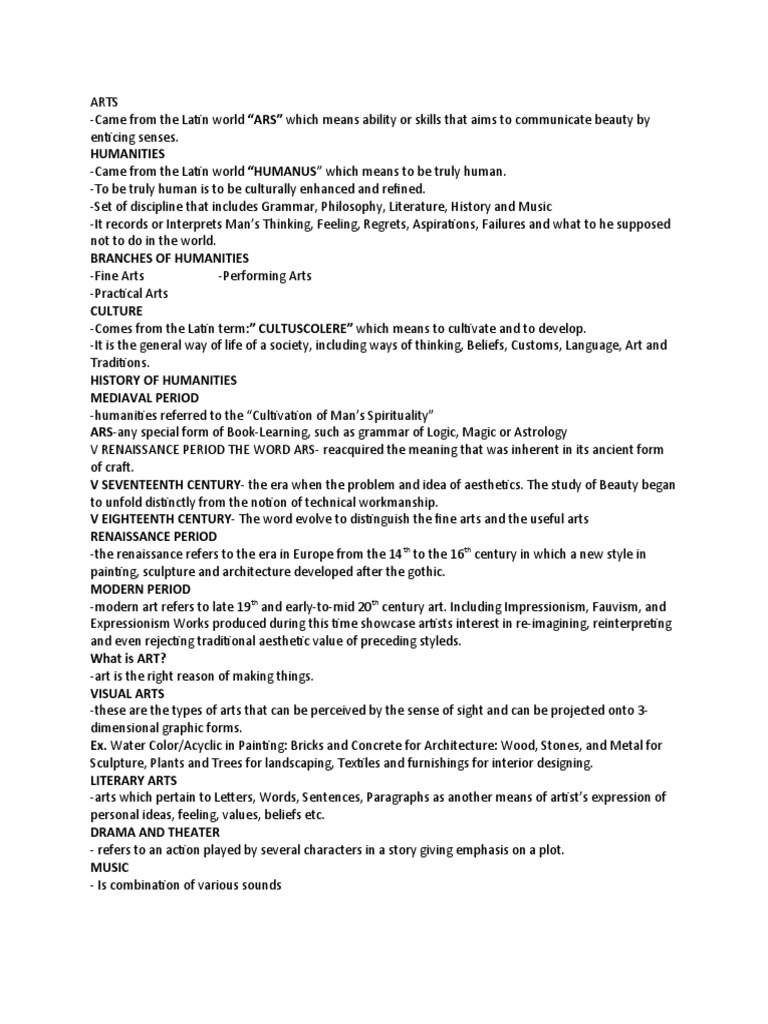 Hum1 Reviewer | PDF | The Arts | Paintings