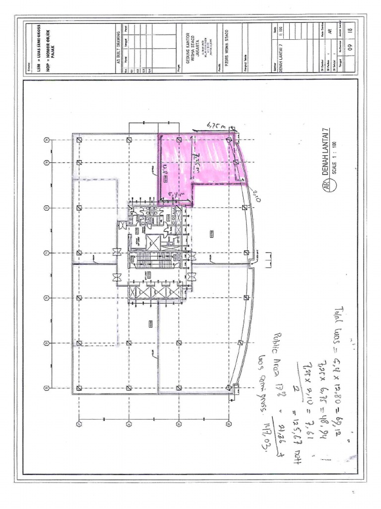 Denah Kantor Wisma Staco | PDF