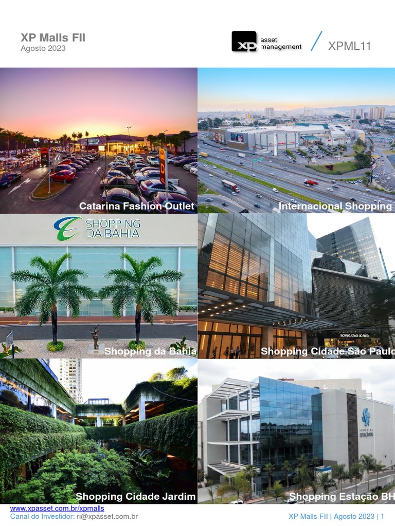 XP Asset Management - XP Malls FII - Ago.23 | PDF | Desperdício | Economias