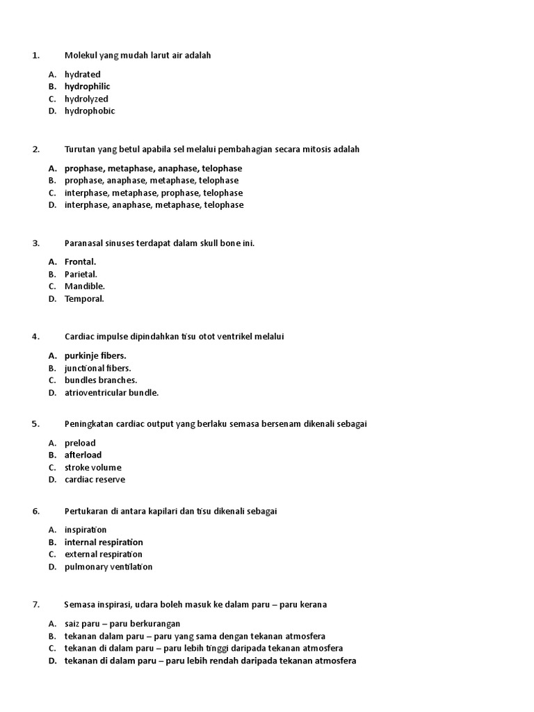 Contoh Soalan MCQ 3 | PDF