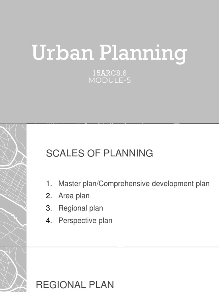 MODULE-5 Urban Planning.pptx (1) (1) | PDF | Urban Planning | Urban Renewal