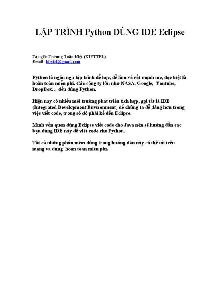 Lap Trinh Python Dung Ide Eclipse Pdf 1132