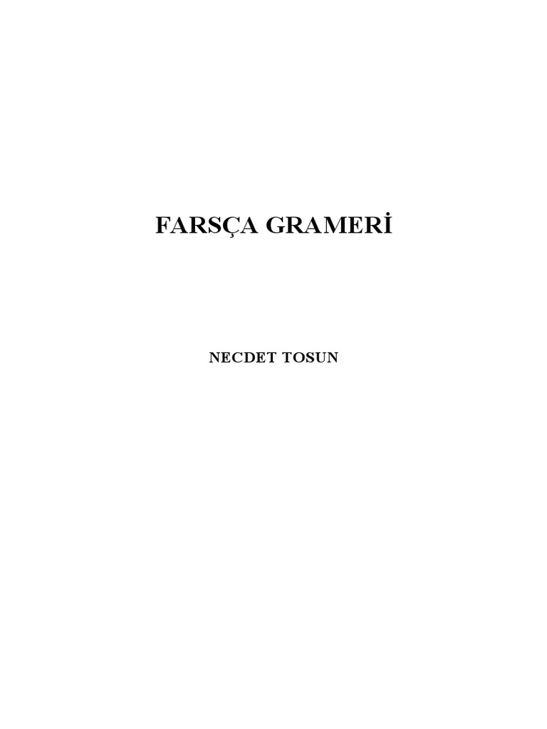 Farsca Grameri | PDF