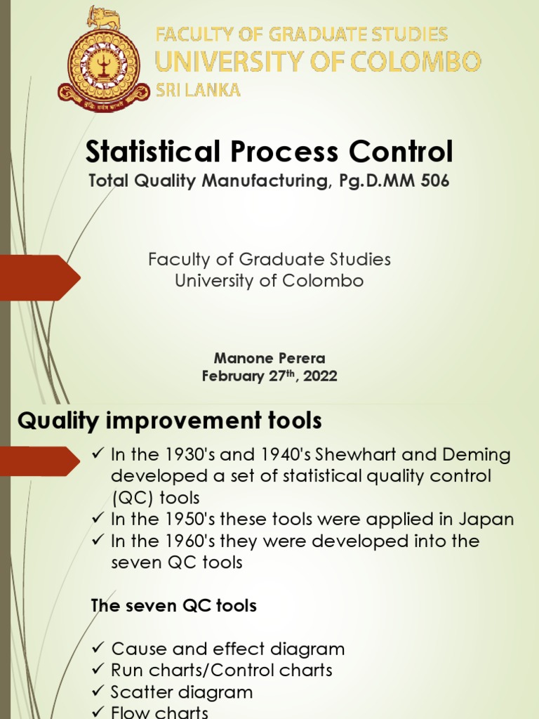 6.0 Statistical Process Control | PDF | Probability Distribution ... 6.0 Statistical Process Control | PDF | Probability Distribution ...