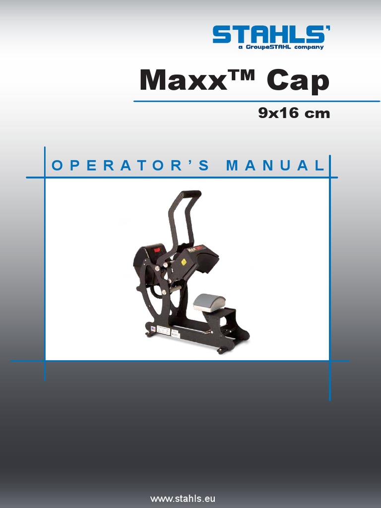 πρέσα θερμομεταφοράς manual-MAXX-Cap - EN - Web | PDF | Screw ...