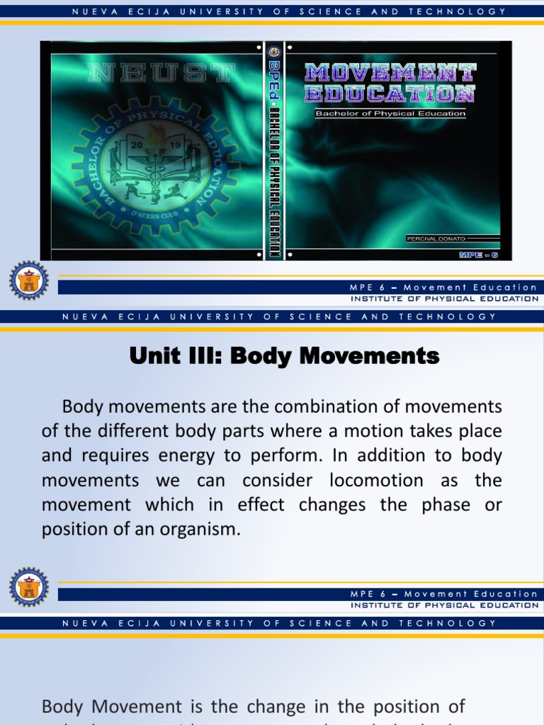 Unit III Movement Education 1 | PDF
