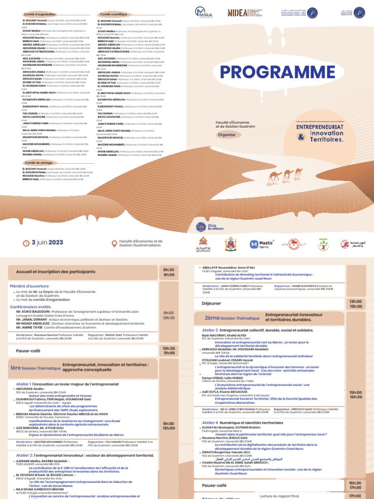 Programme Final | PDF | Maroc | Business