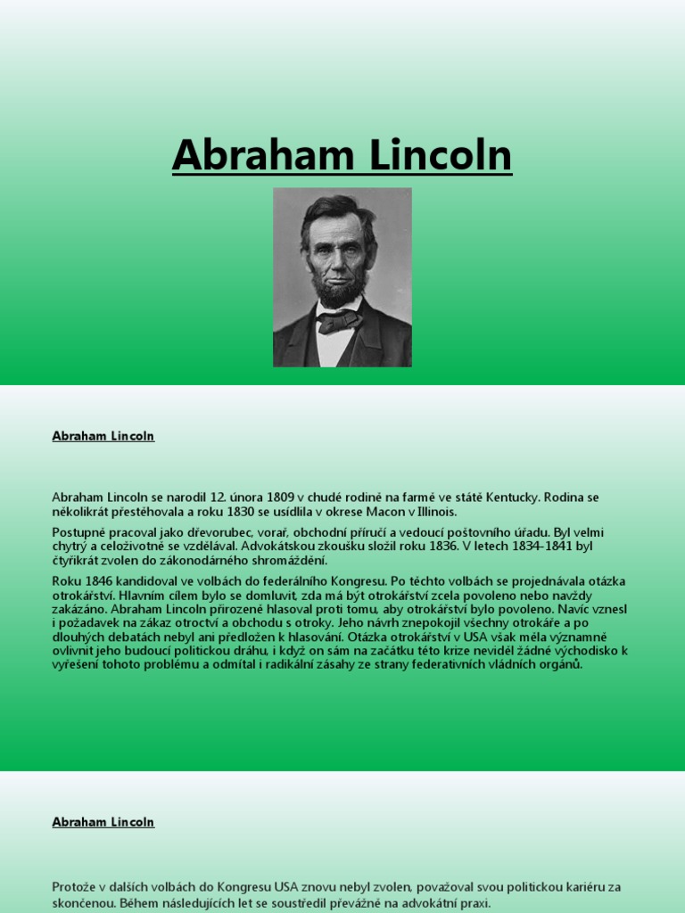 Abraham Lincoln | PDF