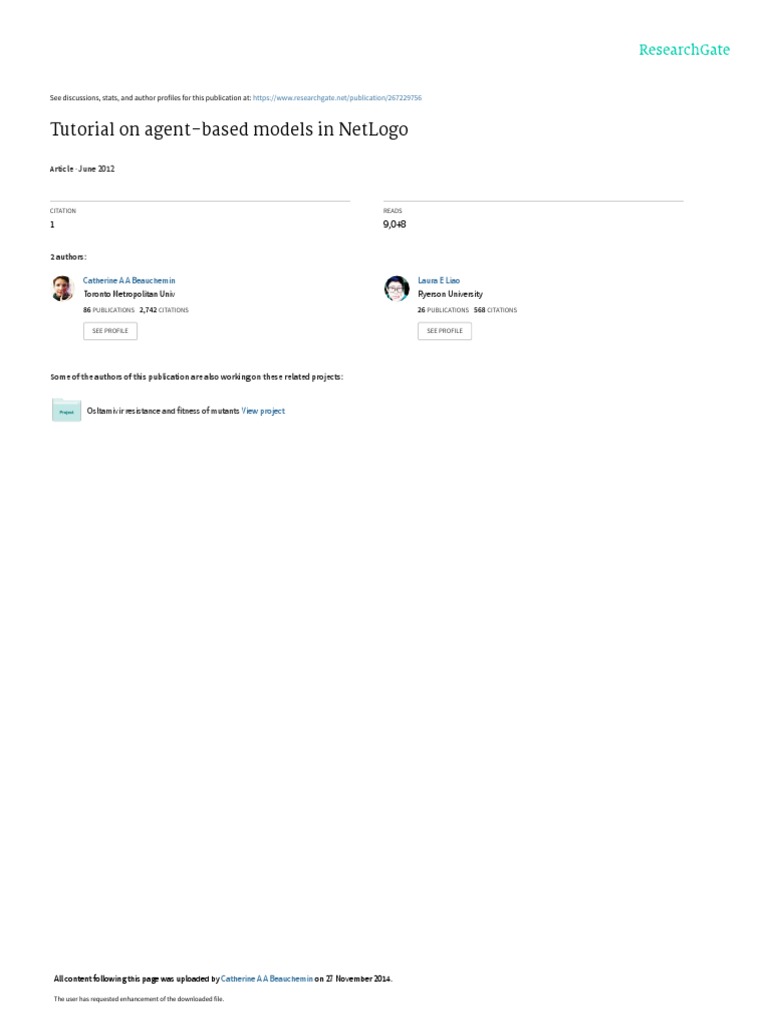 Tutorial On Agent-Based Models in NetLogo | PDF | Dendritic Cell ...