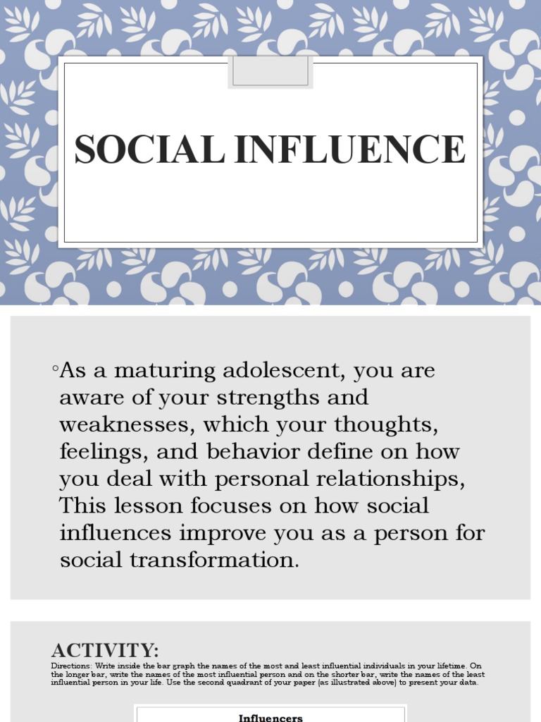 Social Influence | PDF | Conformity | Thought