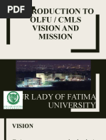 Olfu Mission Vision Core Values and History | PDF