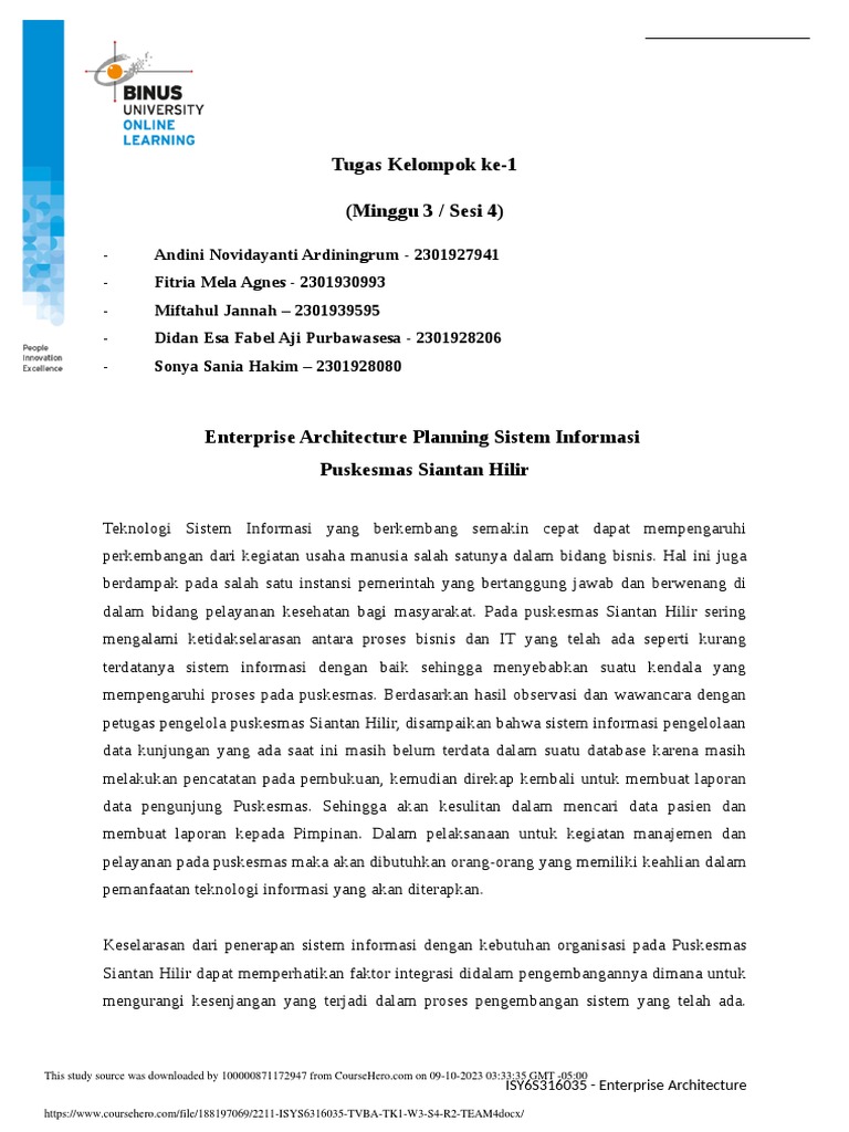 2211 Isys6316035 Tvba TK1 W3 S4 R2 Team4 | PDF