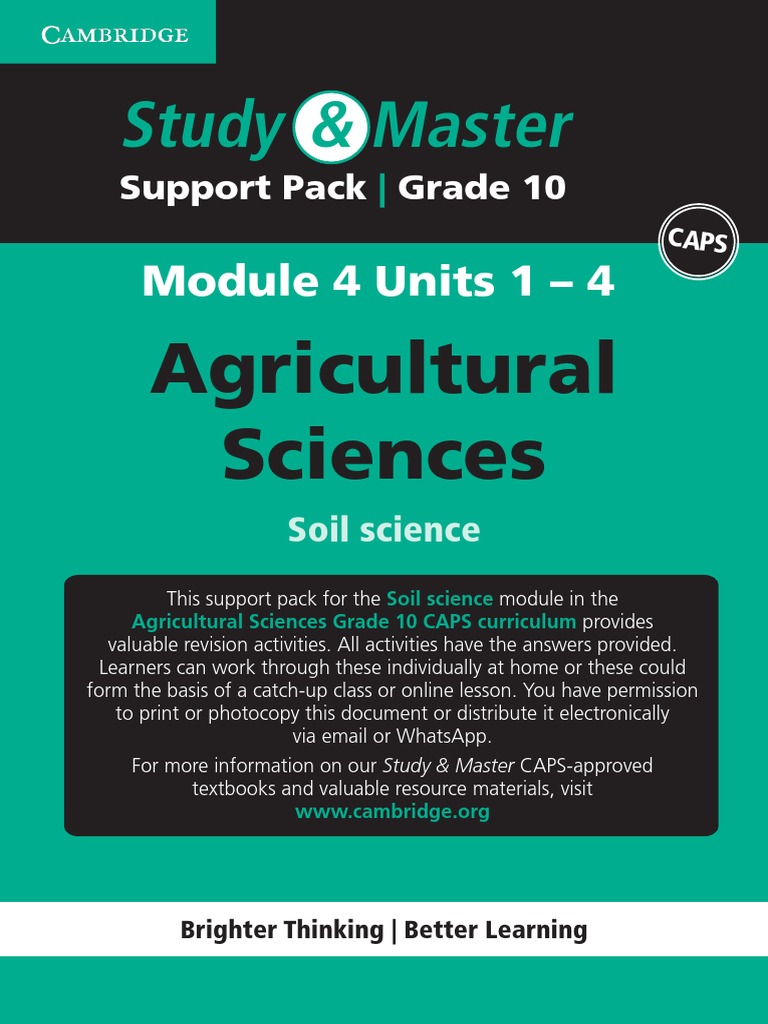 Support Pack For Soil Science Gr10 | PDF | Soil | Weathering