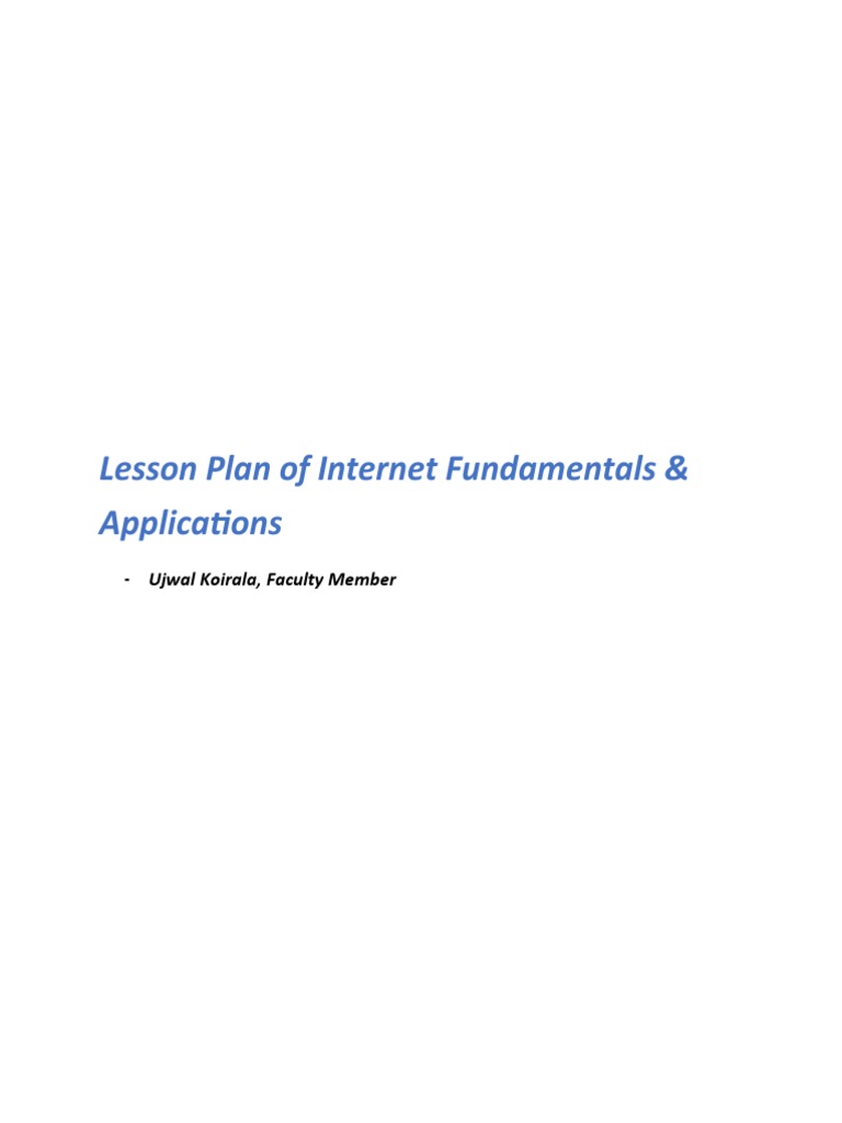 CCRC BBA-II-Internet Fundamentals & Applications | PDF