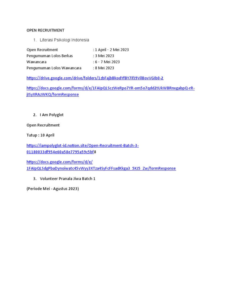 Pendaftaran Organisasi Luar | PDF