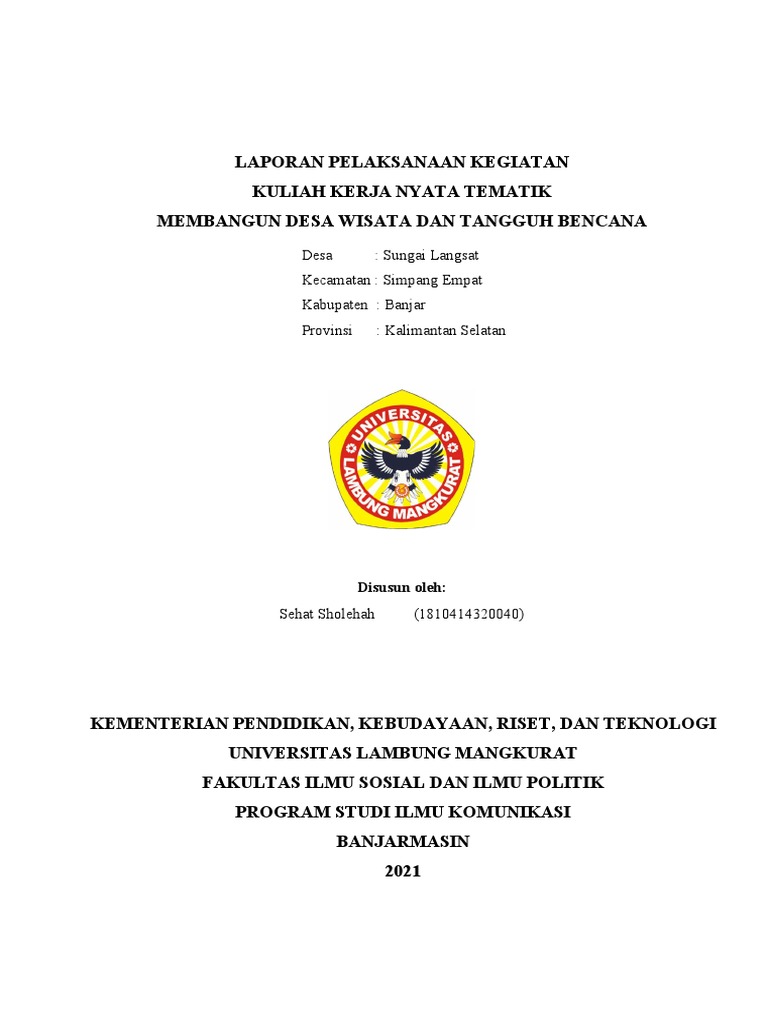 Laporan KKN 2021 Ilmu Komunikasi | PDF