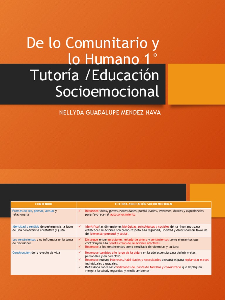 De Lo Comunitario y Lo Humano 1° | PDF