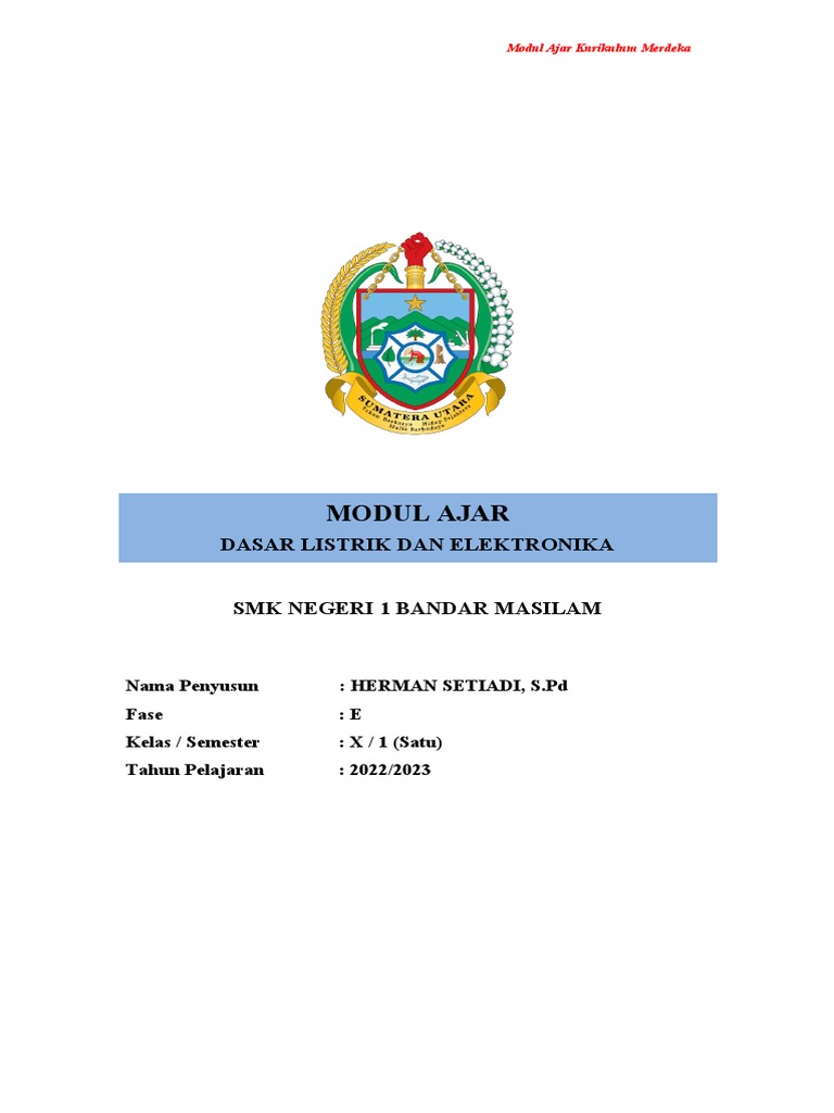 Contoh Modul Ajar | PDF