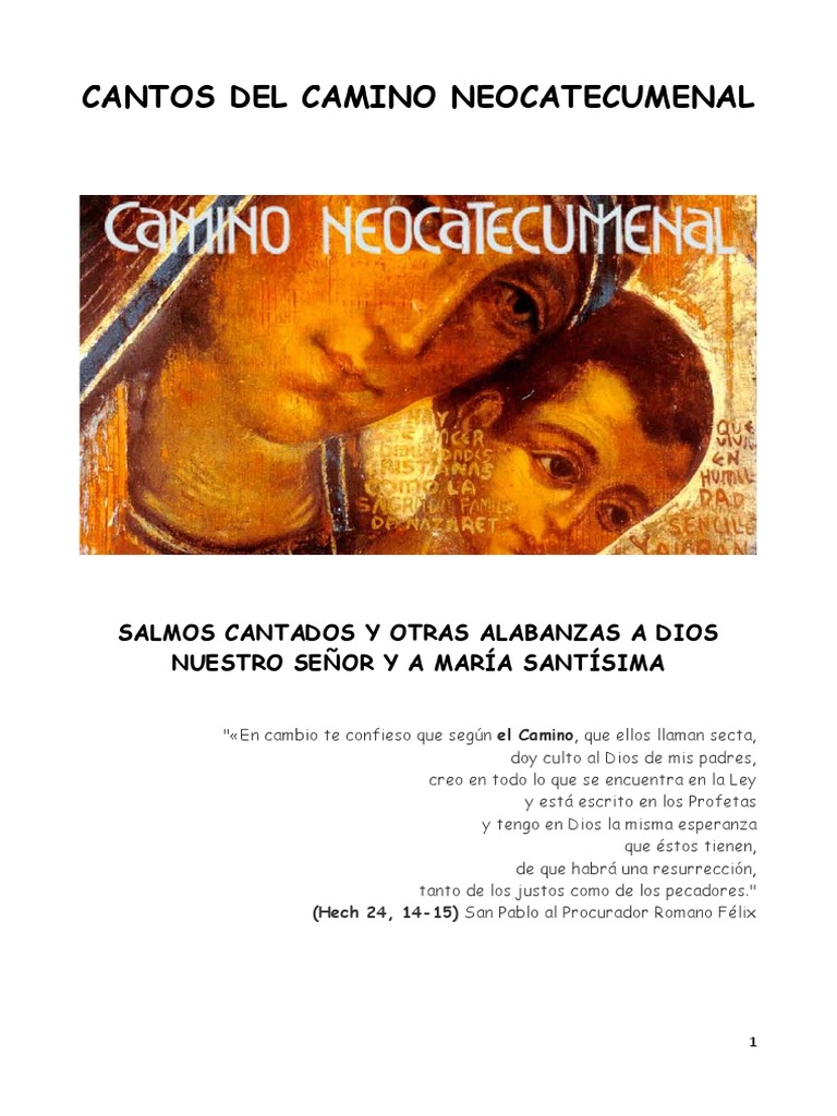 Cantos Del Camino Neocatecumenal | PDF