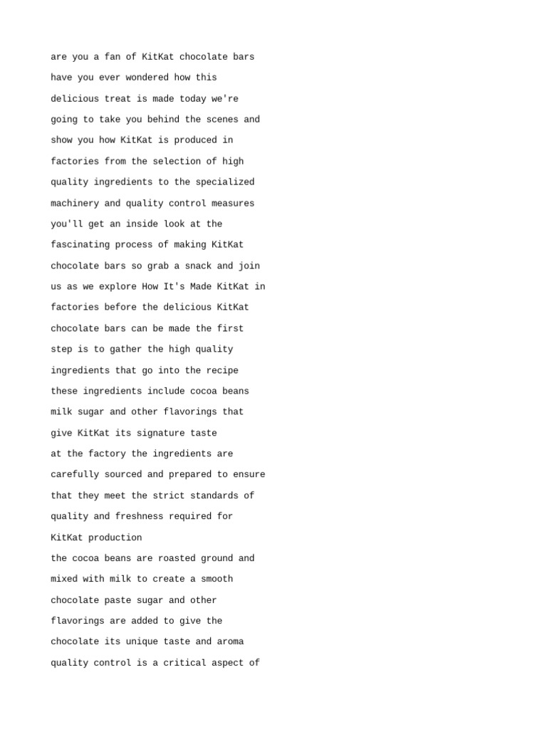 Process of Making KitKat in Factory - Production Line Tour - English ...