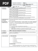 MATATAG Curriculum Lesson Plan Template 4 | PDF | Lesson Plan | Learning