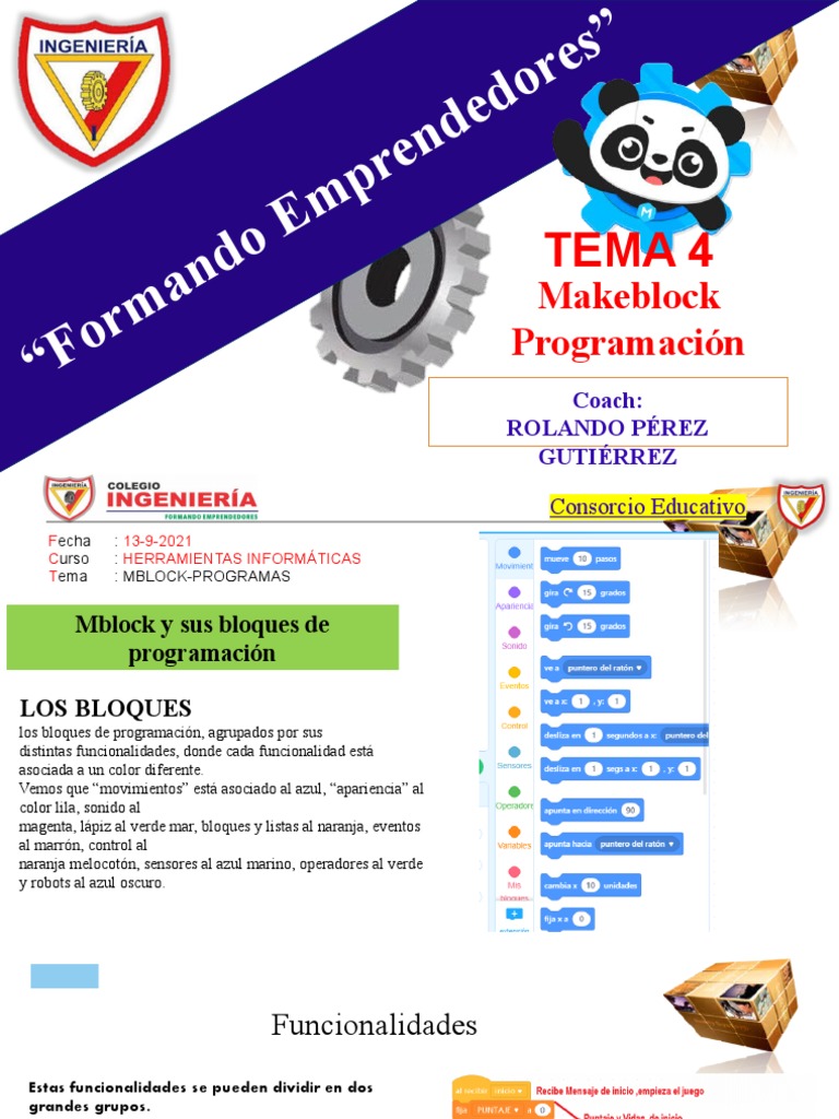 Tema 4 - Mblock - Programacion | PDF