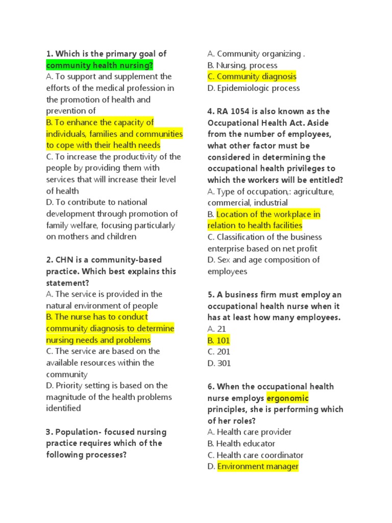 CHN Reviewer | PDF | Nursing | Midwife