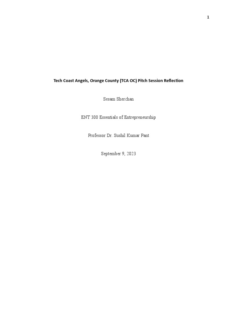 Tech Coast Angels | PDF | Entrepreneurship | Startup Company