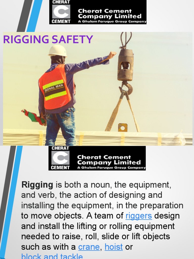 Rigging Safety | PDF | Rope | Center Of Mass