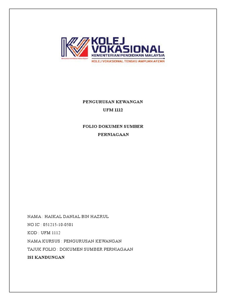 Pengurusan Kewangan Kal | PDF