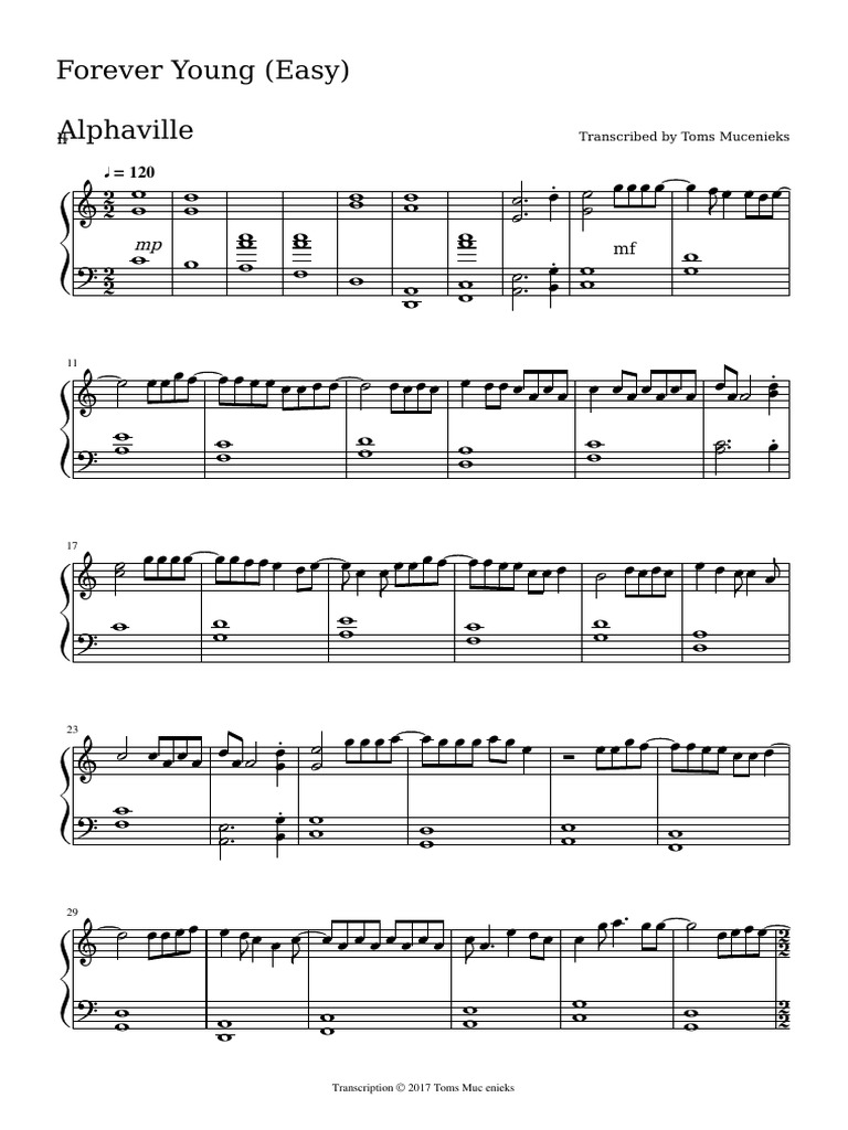 Forever Young by Alphaville | PDF