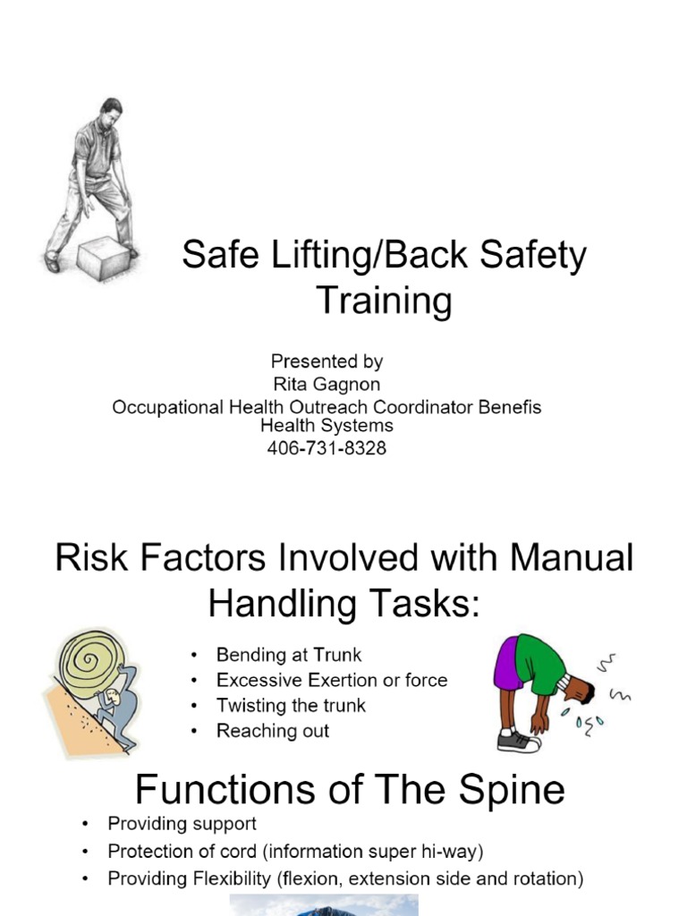 Safe Lifting Powerpoint Presentation Pdf