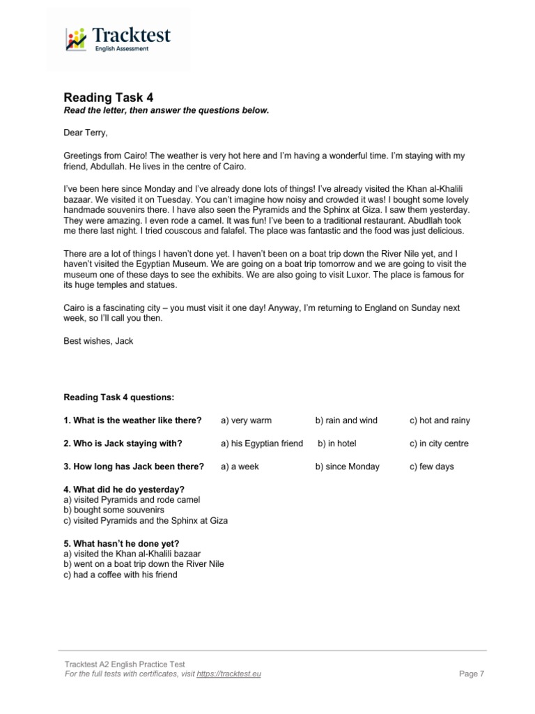 Extra Task Reading 2 | PDF