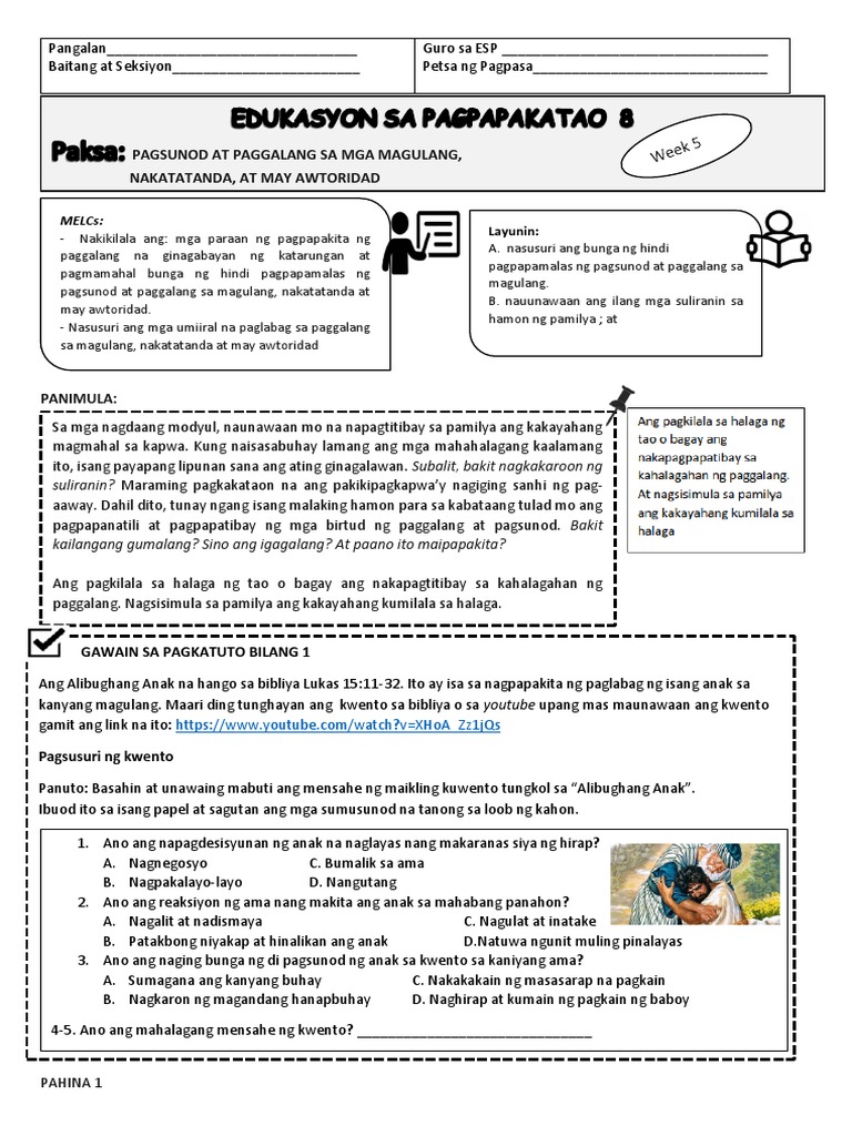 Esp8 Las Q3-W5 | PDF
