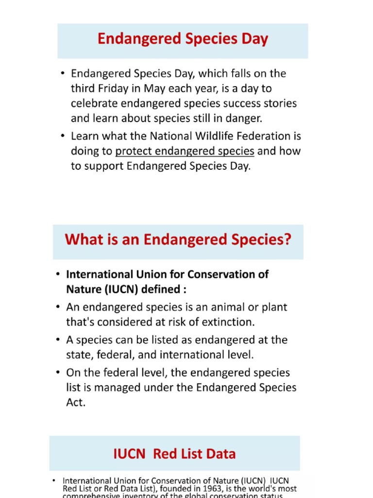 Endangered Species | PDF