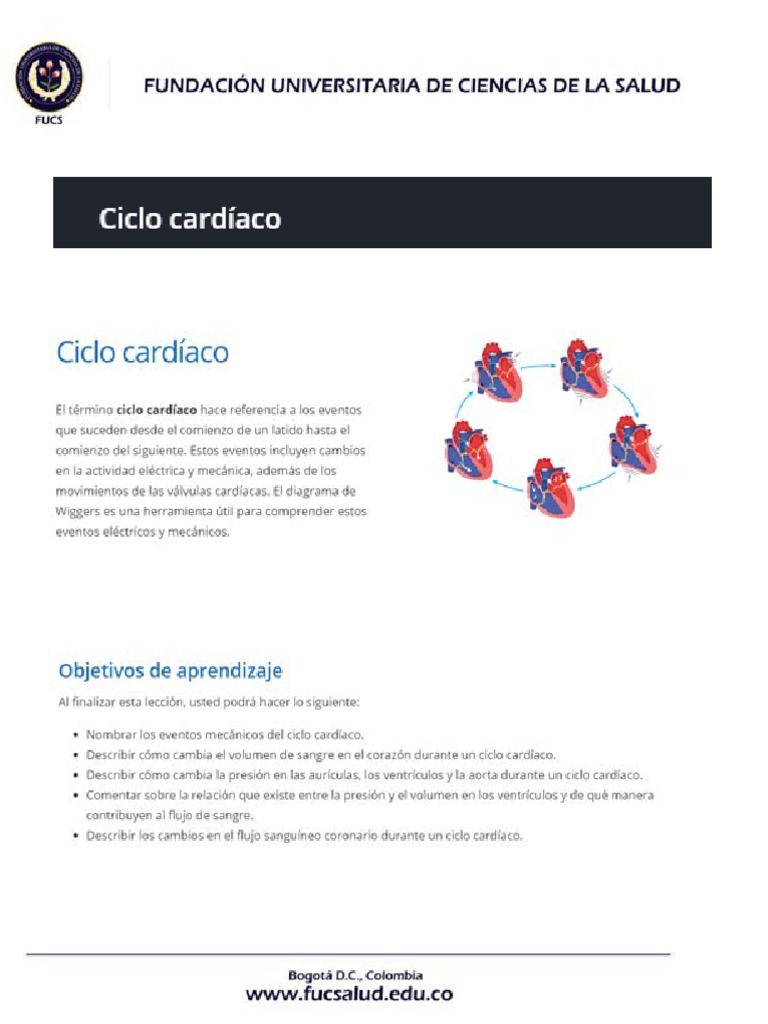 Guia Complementaria (LT) CICLO CARDIACO. Compressed | PDF