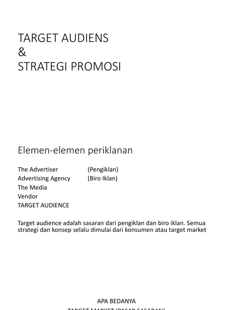 Target Audiens | PDF