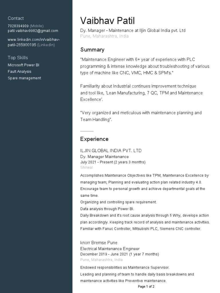 Profile | PDF | Engineering | Business