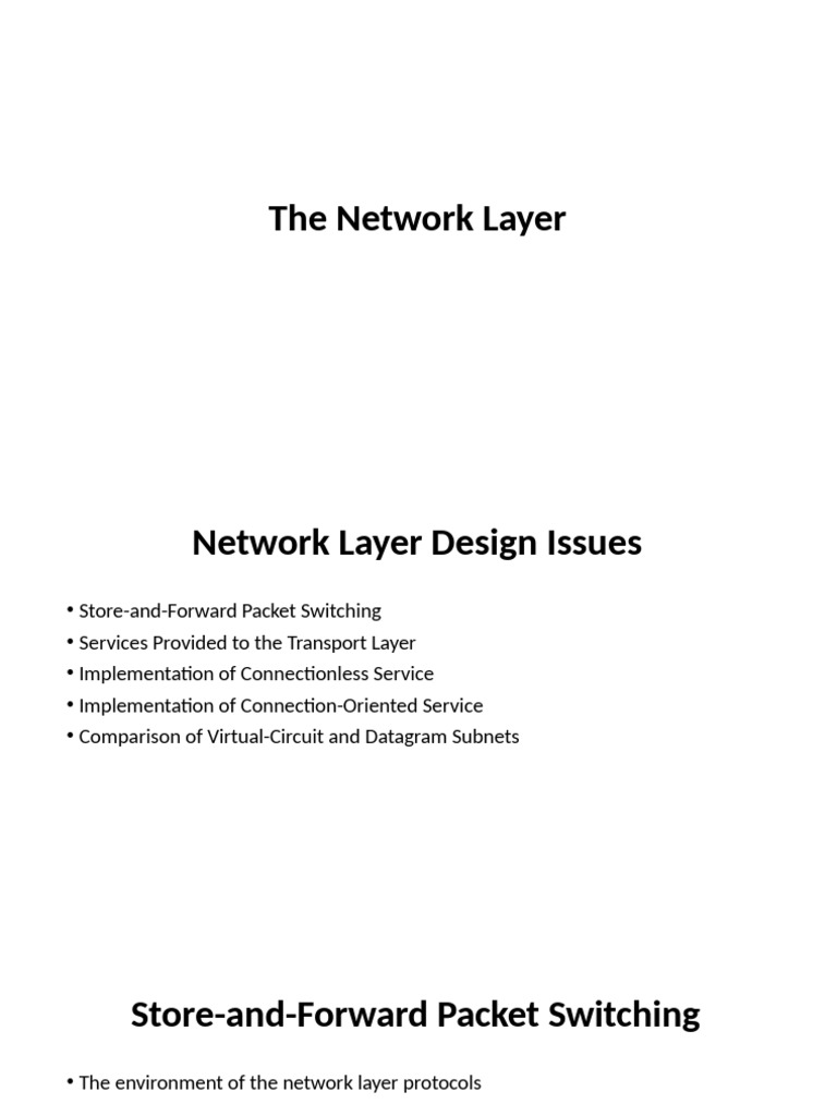 Network Layer | PDF | Routing | Network Congestion Network Layer | PDF | Routing | Network Congestion