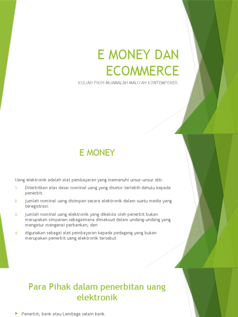 E Money Dan Ecommerce | PDF