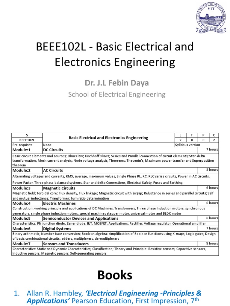 1) Module 1 Slides - Part A | Download Free PDF | Electrical Network | Voltage