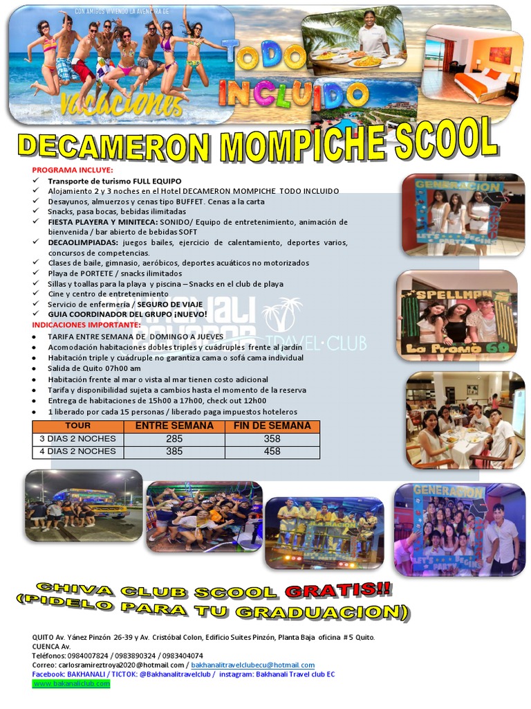 Decameron Mompiche La Promo 2024 Act. | PDF | Arte