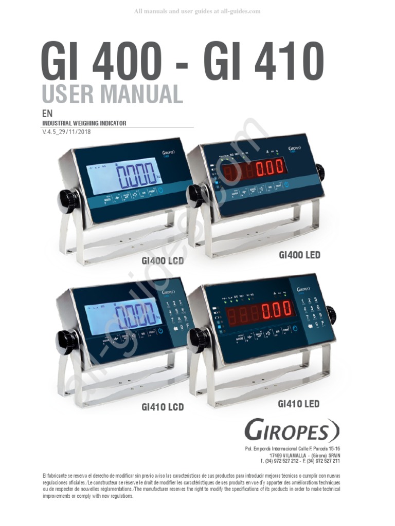 Giropes Gi400 LCD Operation User S Manual 44 | PDF | Menu (Computing) | Computer Keyboard