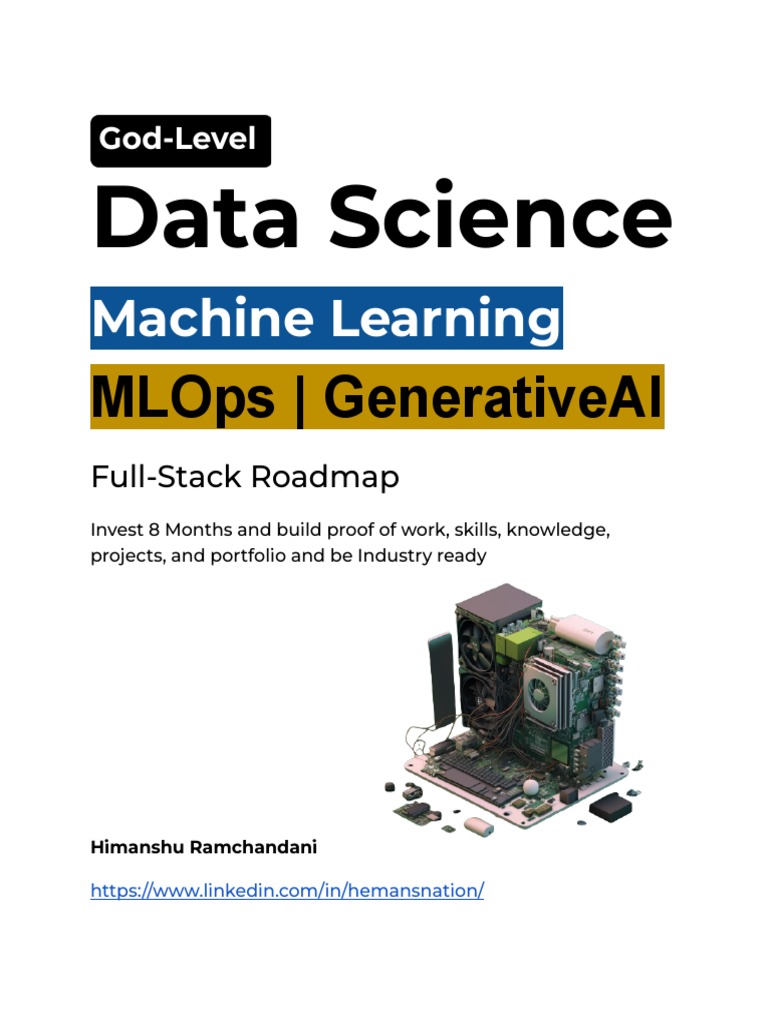 Data Science ML Full Stack Roadmap | Download Free PDF | Databases ...