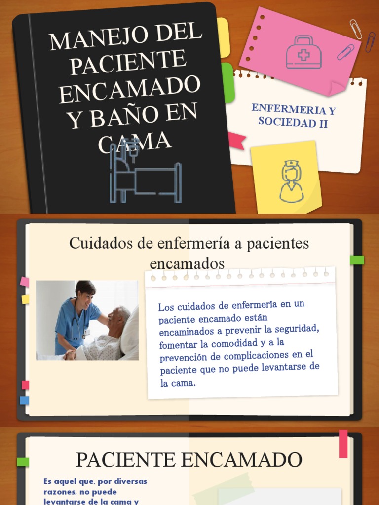 Paciente Encamado | PDF | Higiene | Lavado de manos